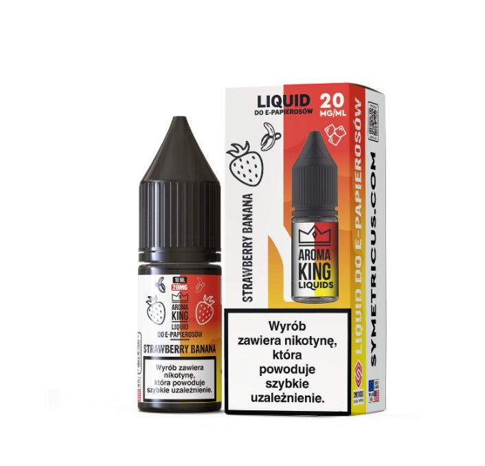 Liquid Aroma King Salt 20mg 10ml Strawberry Banana - B2B DoctorVape - Hurtownia vape