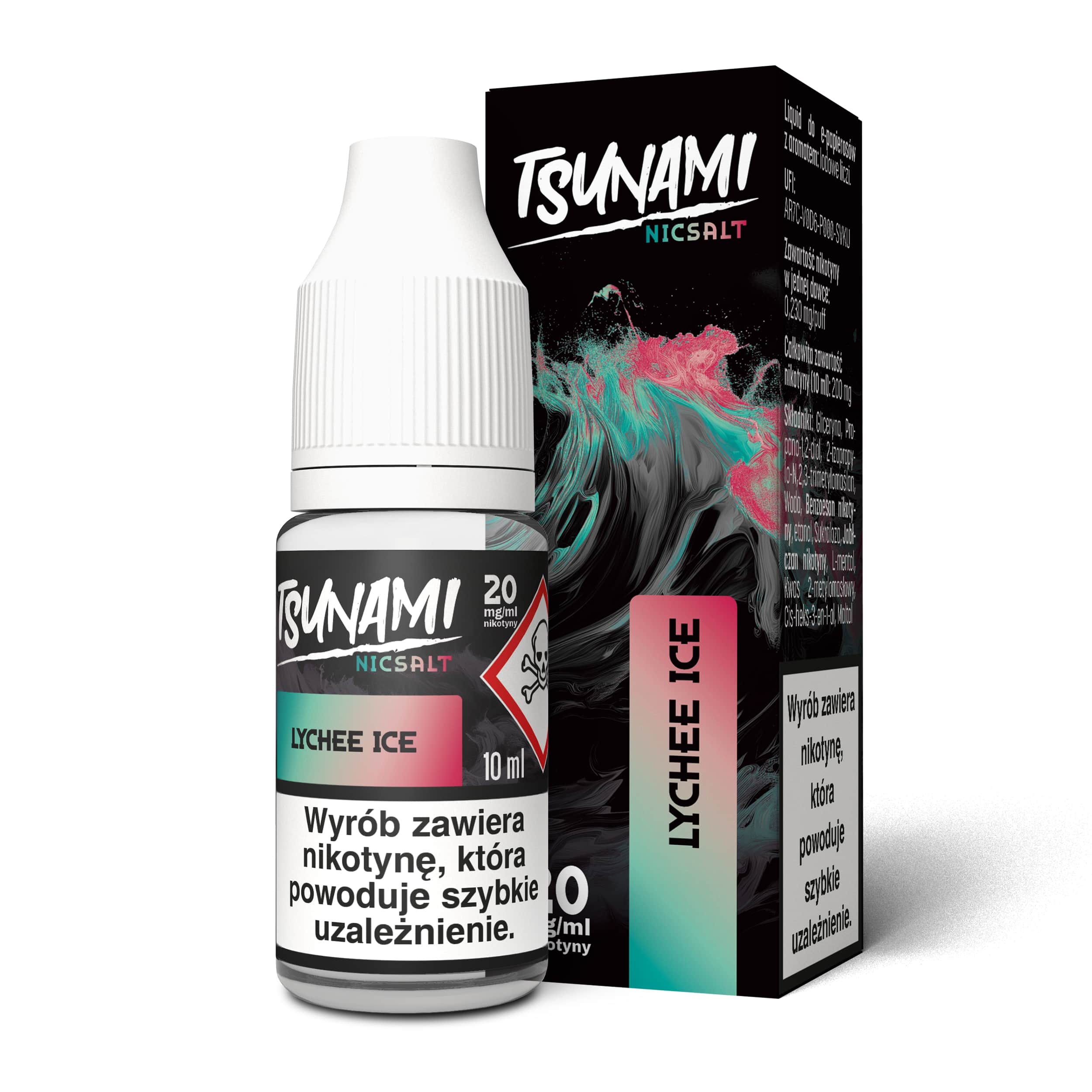 Liquid Tsunami Salt 10ml 20mg Lychee Ice - B2B DoctorVape - Hurtownia vape